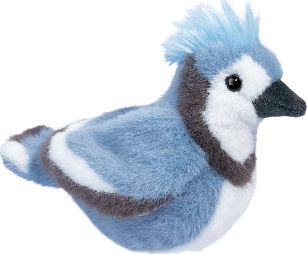 Denim Blue Jay Plush – Pufferbellies Toys & Books
