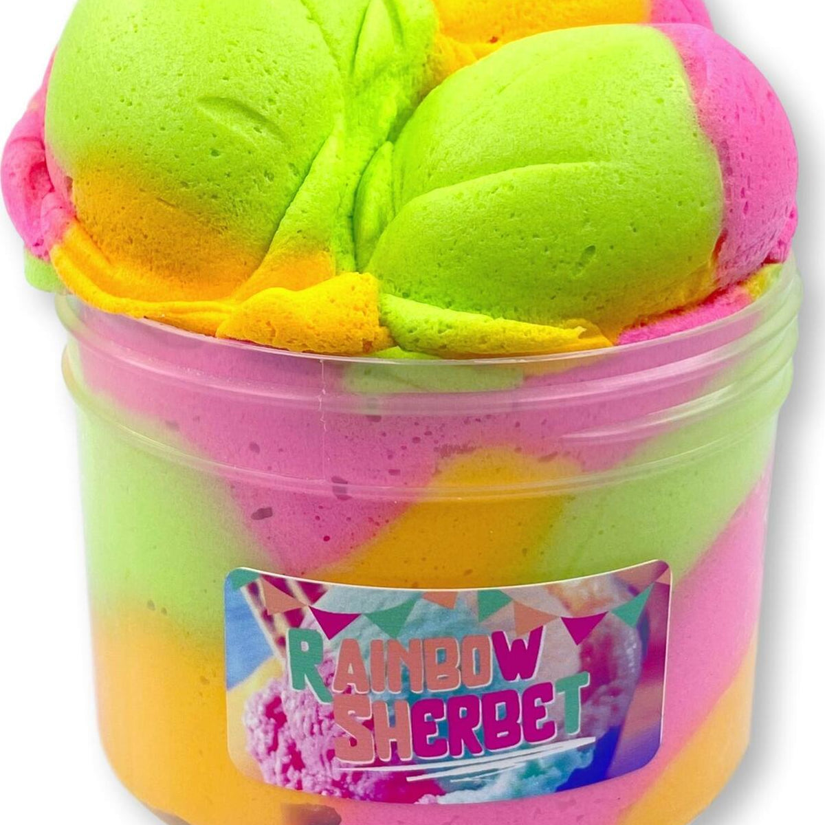 Rainbow Sherbet Slime – Pufferbellies Toys & Books