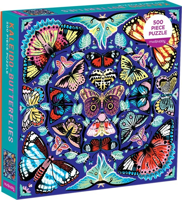 500 Family Puzzle, Kaleido-Butterflies – Pufferbellies Toys & Books