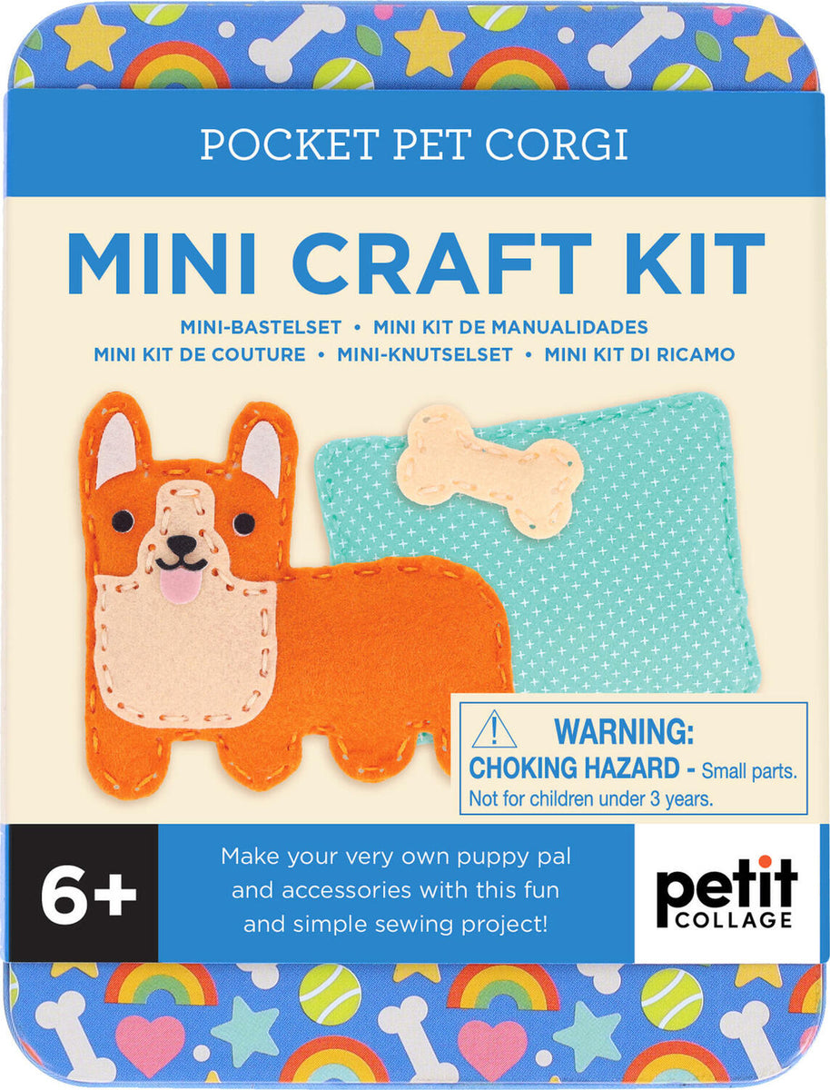 Mini Sewing Craft Kit: Pocket Pet Corgi – Pufferbellies Toys & Books