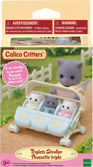 Calico Critters Triple Stroller – Pufferbellies Toys & Books