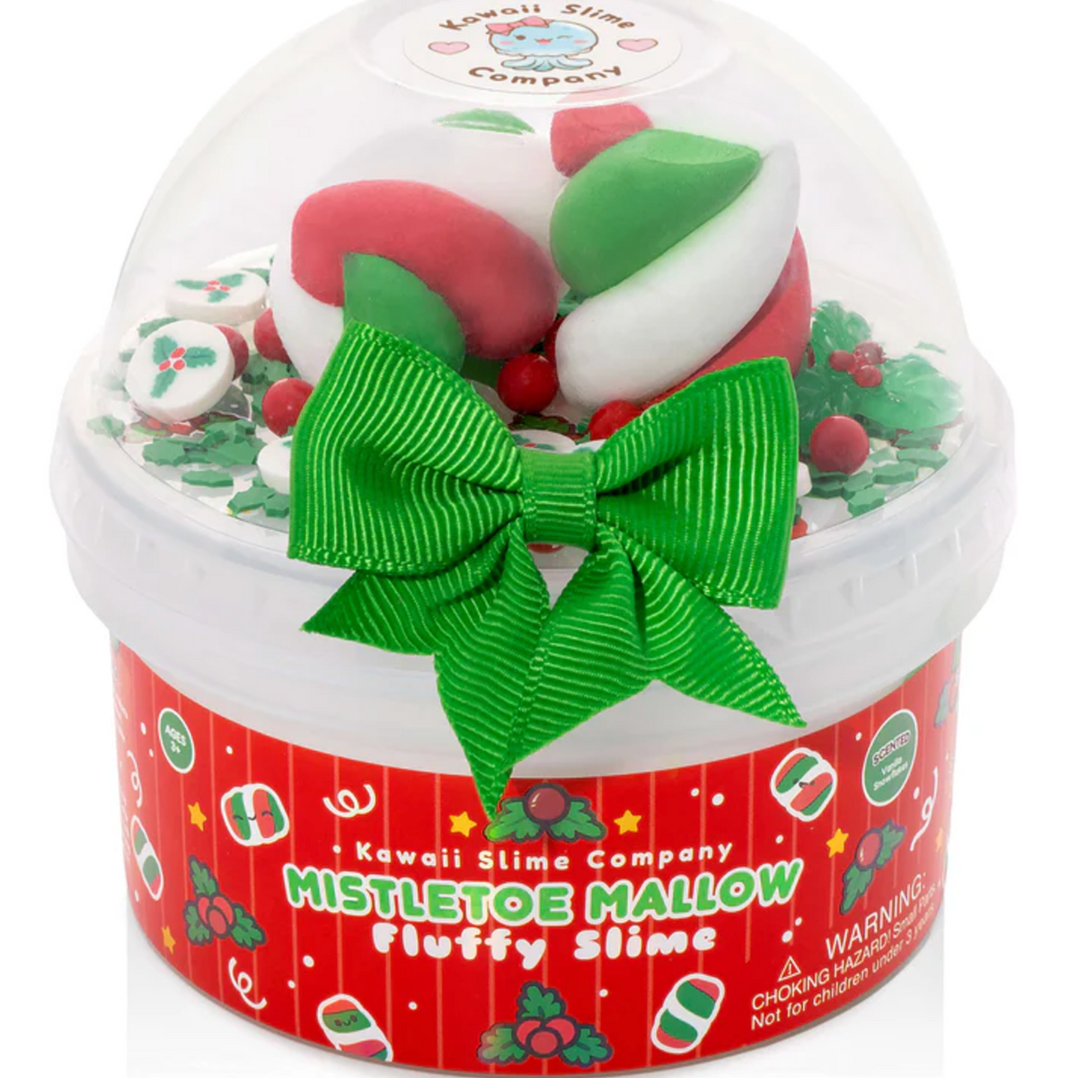 Mistletoe Mallow Fluffy Slime – Pufferbellies Toys & Books