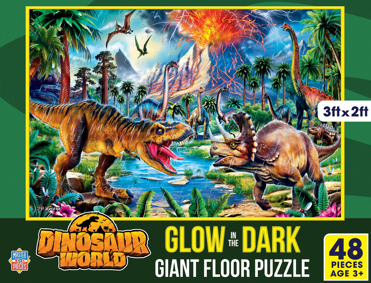 48 Piece Floor Puzzle, Dinosaur World – Pufferbellies Toys & Books