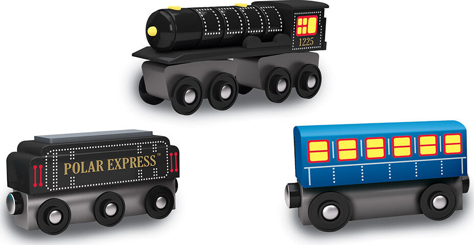 Polar Express 3 Piece Wooden Train – Pufferbellies Toys & Books