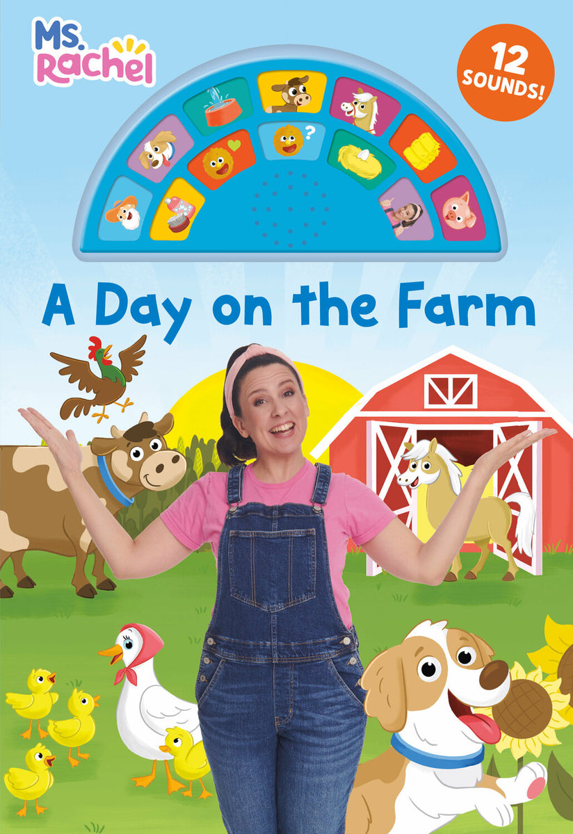 A Day on the Farm (Ms. Rachel): An Interactive Book with 12 Sounds ...