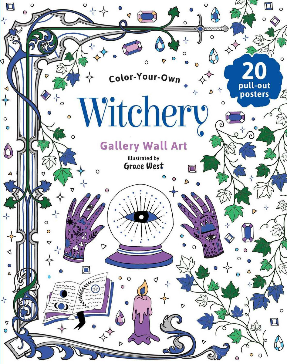 Witchery: Coloring Book: Color-Your-Own Gallery Wall Art ...
