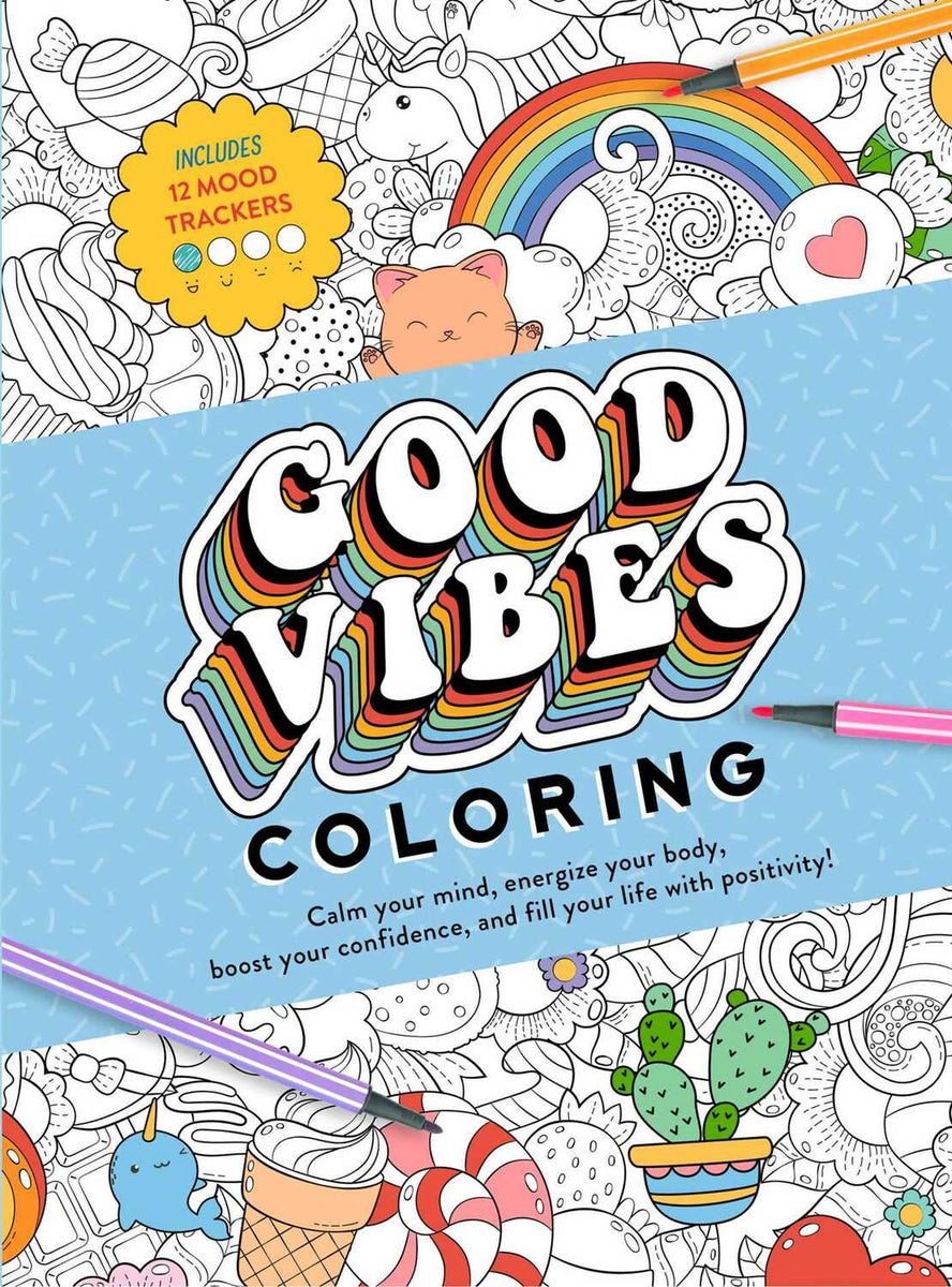 Good Vibes Coloring – Pufferbellies Toys & Books
