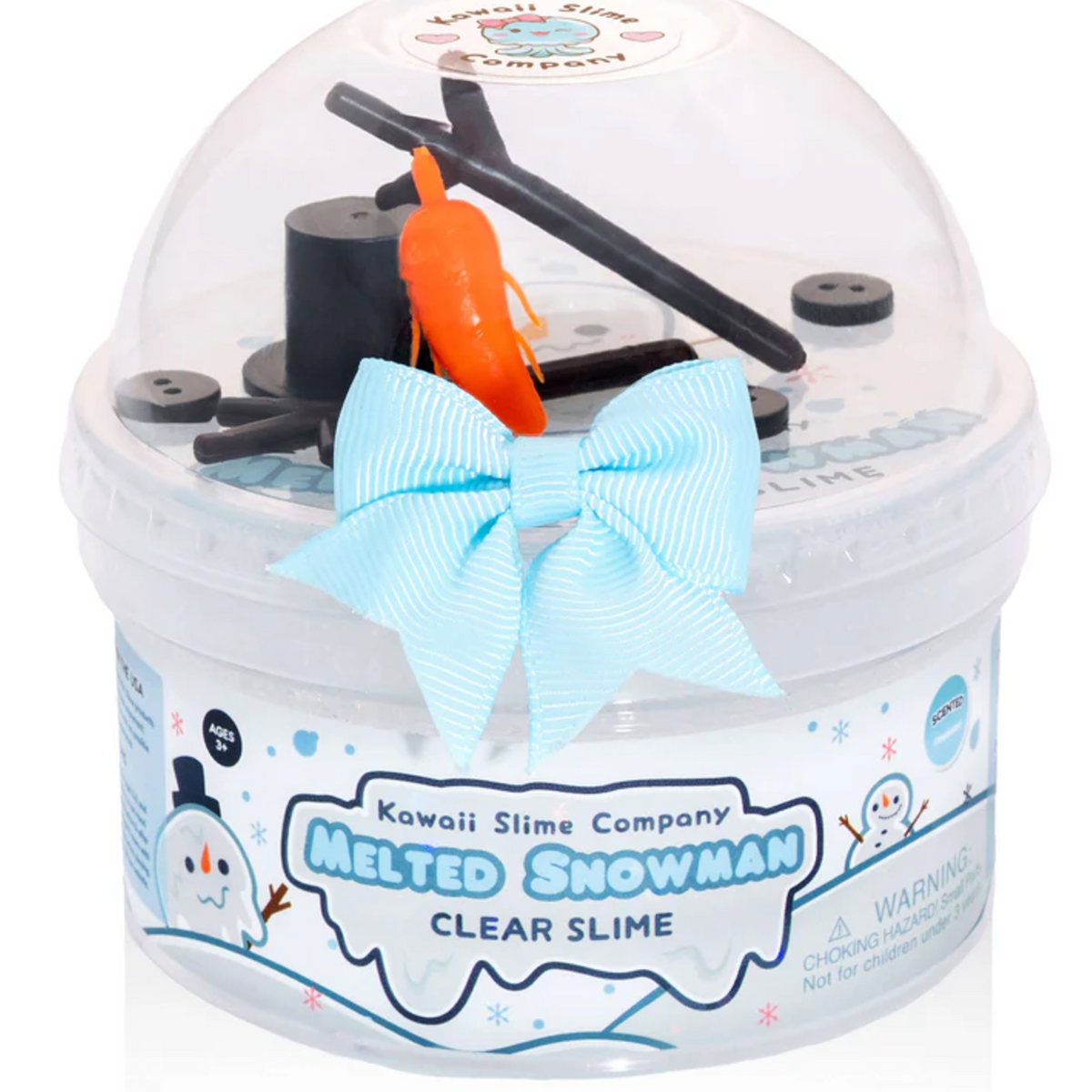 Melted Snowman Clear Putty Slime – Pufferbellies Toys & Books