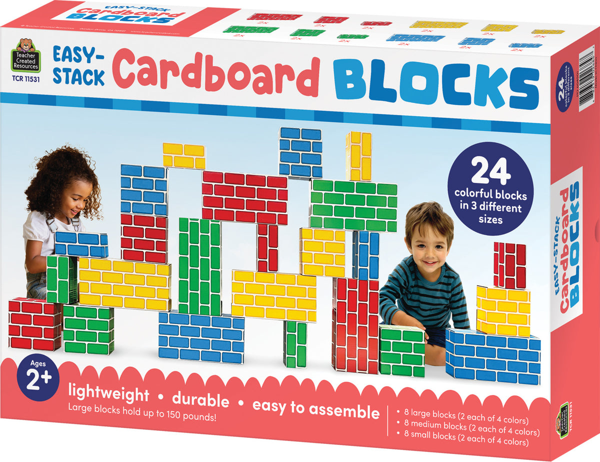 Easy-Stack Cardboard Blocks (24-Piece Set) - Pickup Only ...