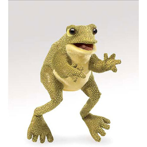 Folkmanis Funny Frog Puppet – Pufferbellies Toys & Books